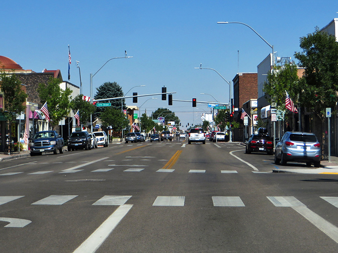 Downtown Elko's historic buildings tell stories of boom times and resilience, with the Art Gallery and Pioneer Hotel standing as colorful sentinels of the past.