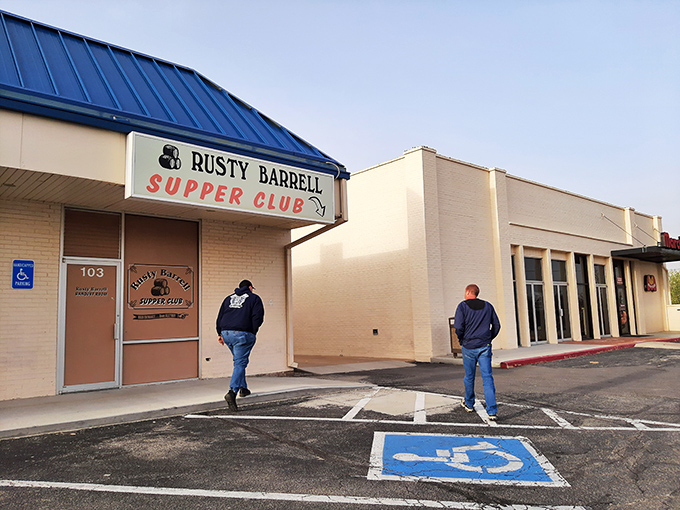 Don't judge this book by its cover. The unassuming entrance to Rusty Barrell hides a carnivore's paradise that locals have treasured for generations.