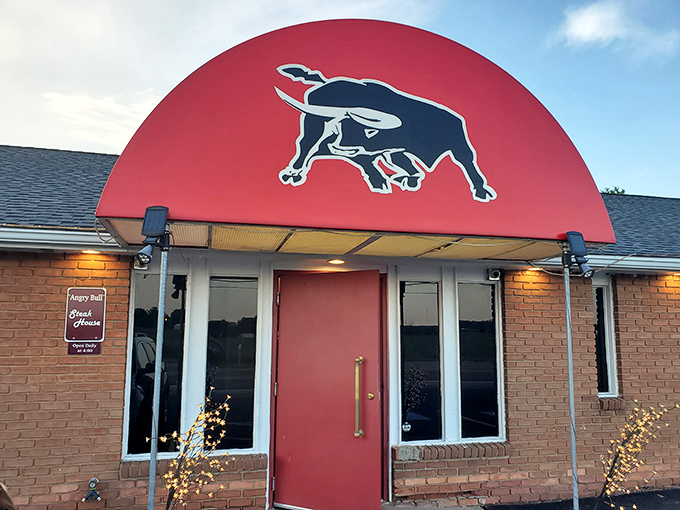 The iconic red awning with its charging bull silhouette isn't just a sign&mdash;it's a beacon for carnivores across Ohio's north coast.