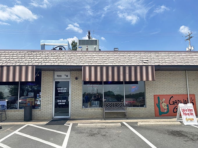 Welcome to Gadwall's Grill, where the exterior might say "grandpa's workshop," but the flavors inside scream "culinary wonderland!"