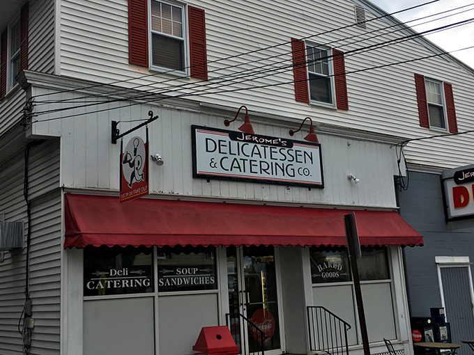 Jerome's classic storefront with its red awning and vintage signage isn't trying to win beauty pageants&mdash;it's too busy making extraordinary sandwiches instead.