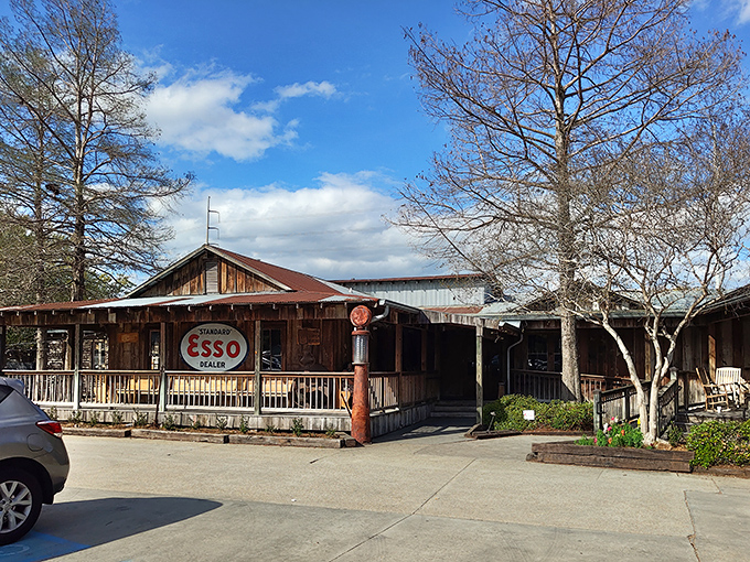The humble exterior of Parrain's still proudly displays its gas station roots. Who knew an Esso sign would become the beacon for seafood pilgrims?