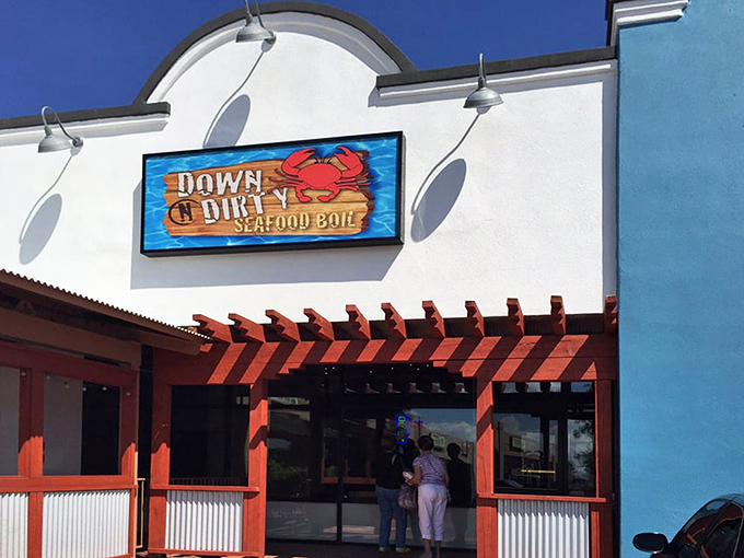 The unassuming exterior of Down N Dirty Seafood Boil hides a seafood paradise within. Like finding an oasis in the desert, this Albuquerque gem delivers coastal treasures to landlocked New Mexico.