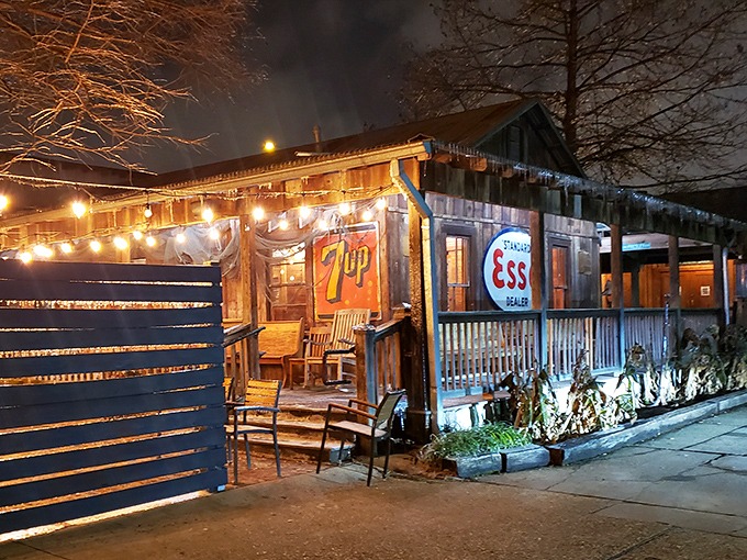 The humble exterior of Parrain's still proudly displays its gas station roots. Who knew an Esso sign would become the beacon for seafood pilgrims?