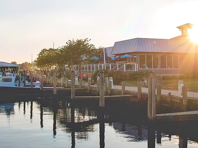 Waterfront dining at its finest! Brew River's expansive deck offers the perfect perch for sipping cold drinks while watching boats drift by on the Wicomico River.