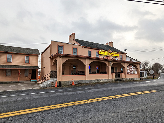 The peachy-pink exterior of Grumpy's stands like a barbecue beacon in Allentown. Don't let the name fool you&mdash;there's nothing but happiness waiting inside.