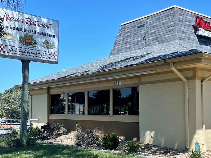 Niecie's modest exterior belies the culinary treasures within. Like finding a diamond in your breakfast cereal, this unassuming building houses flavor explosions waiting to happen.