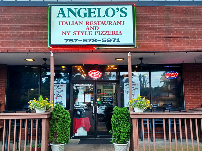 Angelo's modest brick exterior might not scream "culinary destination," but like your favorite paperback novel, it's what's inside that counts.