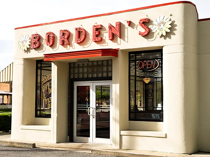 The classic white building with its cheerful red sign isn't just a landmark&mdash;it's a time machine disguised as an ice cream parlor.