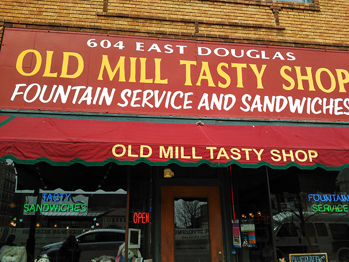 The yellow brick fa&ccedil;ade and classic red awning of Old Mill Tasty Shop isn't just a storefront&mdash;it's a time machine disguised as a downtown Wichita landmark.