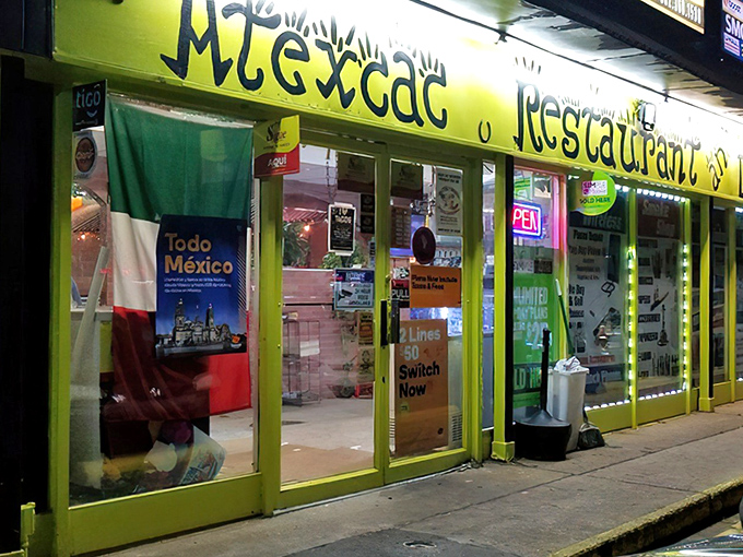 The unassuming exterior of Taqueria Atexcac proves once again that the best Mexican food often hides in plain sight, like a culinary speakeasy for those in the know.