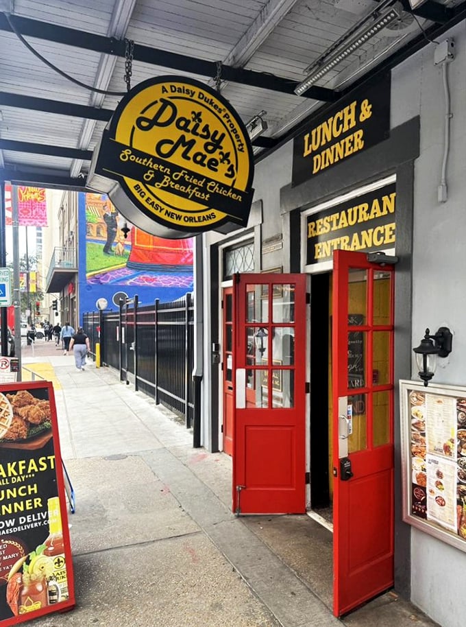 Those bright red doors aren't just an entrance&mdash;they're a portal to Southern breakfast nirvana in the heart of New Orleans.