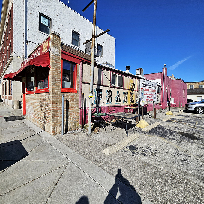 Frank's iconic brick exterior with its classic red awning isn't trying to be trendy&mdash;it's too busy being timeless. Wisconsin comfort at its finest.