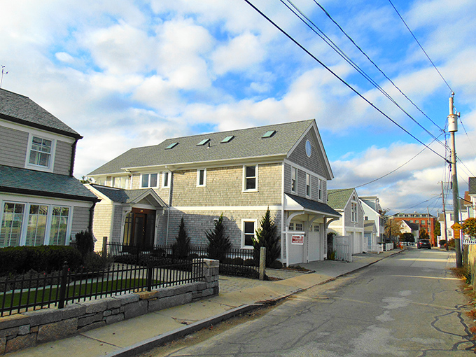 Colorful colonial homes line Stonington's streets like a New England rainbow &ndash; red, yellow, and white facades telling stories of maritime heritage. 