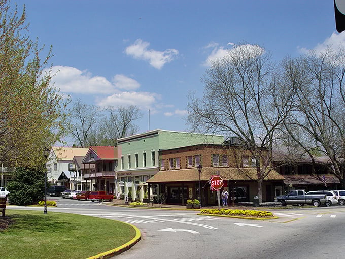 Dahlonega's historic square welcomes visitors with brick-lined streets and charming storefronts that look like they're waiting for a movie crew to yell "action!"