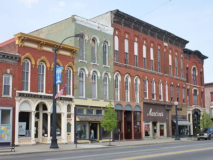 Michigan Avenue stretches before you like a runway to the past, where flowering trees stand guard over historic storefronts waiting to be explored. 