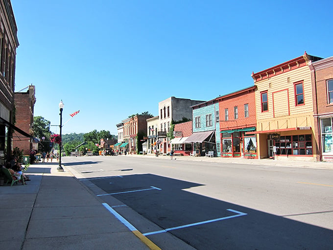 Lanesboro's main street looks like it was plucked straight from a Norman Rockwell painting, with limestone bluffs standing guard over this perfectly preserved slice of Americana.
