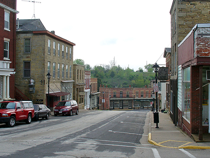 Downtown Mineral Point looks like a movie set, but it's the real deal – a limestone-lined street where history isn't just preserved, it's lived in daily.