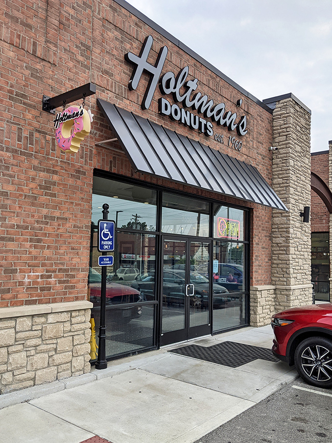 The unassuming brick exterior of Holtman's belies the sugary wonderland within. Like finding a treasure chest disguised as an ordinary box.