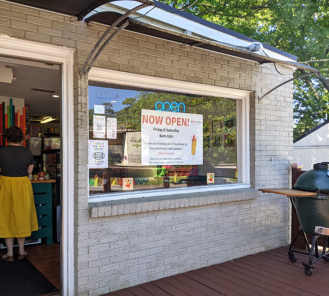 The unassuming brick exterior of Poco Loco belies the culinary treasures within. Colorful papel picado banners add a festive touch to this Kirkwood gem.