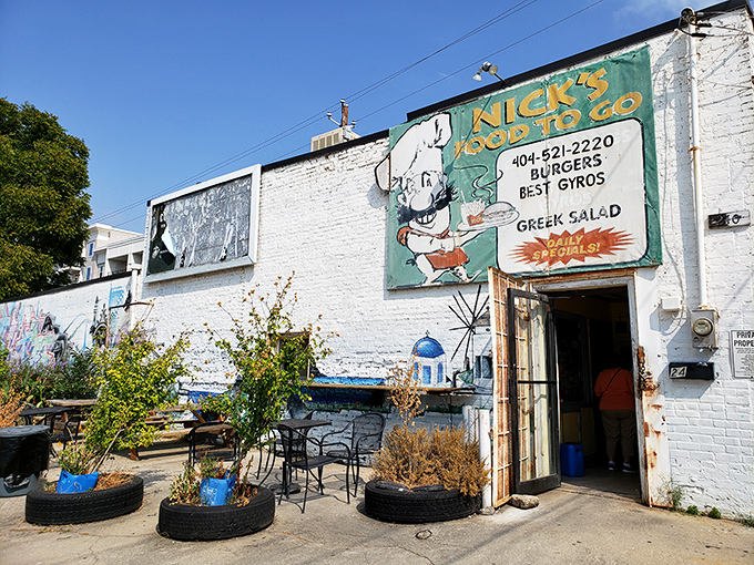The unassuming white brick exterior of Nick's Food To Go stands as Atlanta's culinary equivalent of a speakeasy&mdash;you need to be in the know to find Greek food heaven.