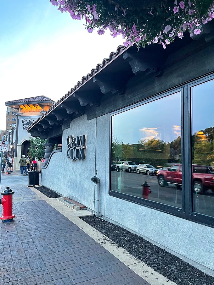 The entrance to Gram & Dun beckons like an old friend with its warm brick fa&ccedil;ade and elegant signage&mdash;architectural foreplay for the culinary adventure that awaits inside.