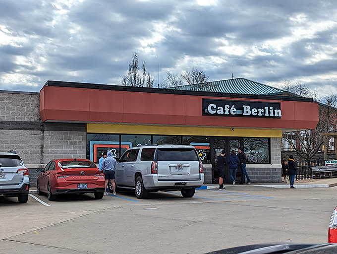 The unassuming red storefront of Cafe Berlin might not stop traffic, but the aromas wafting from inside certainly will.