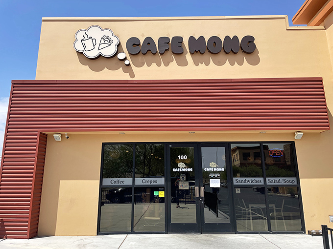 Tucked away in a modern shopping center, Cafe Mong's unassuming exterior hides culinary treasures that locals line up for every weekend.