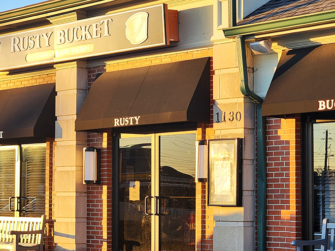 The humble facade of Rusty Bucket belies the culinary treasures within. Like finding a vintage watch at a yard sale, this unassuming exterior holds surprising value.