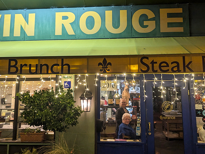 The golden-hued awning and potted cypress trees create a Proven&ccedil;al illusion so convincing, you'll check your passport to confirm you're still in Durham.