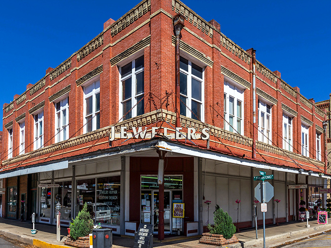 Brick and mortar meets small-town charm at this historic jeweler's storefront, where time seems to move at a more civilized pace.