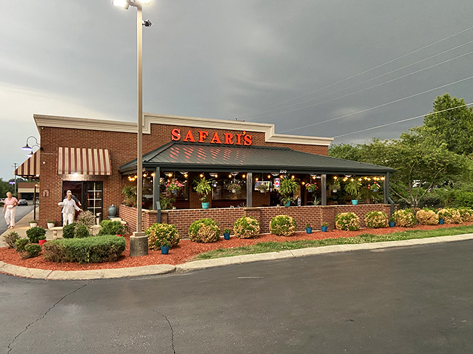 The unassuming brick exterior with its jaunty striped awnings gives just a hint of the culinary adventure waiting inside. Like finding treasure in your own backyard.