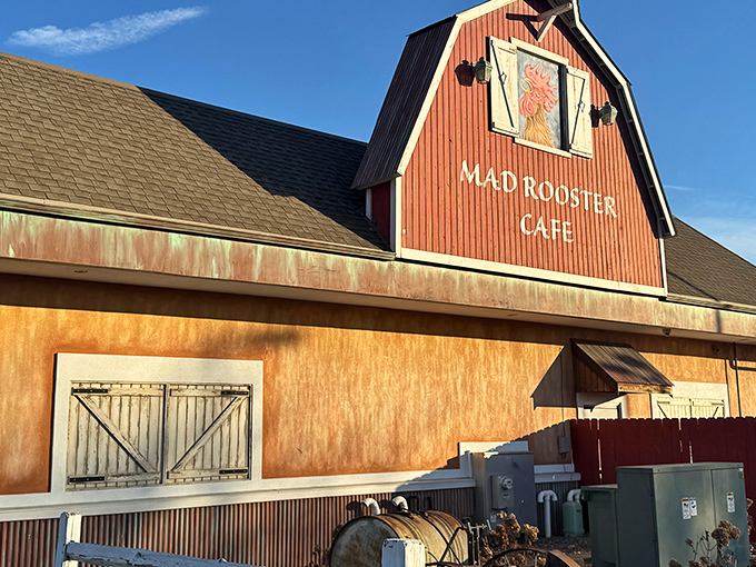 The iconic red barn facade isn't just for show&mdash;it's a promise that what's inside will make your morning cluck with delight.