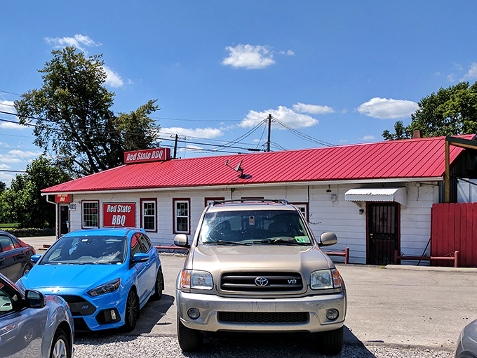 The little white building with the bright red roof isn't trying to be fancy&mdash;it's too busy perfecting what matters: smoke, meat, and Kentucky hospitality.