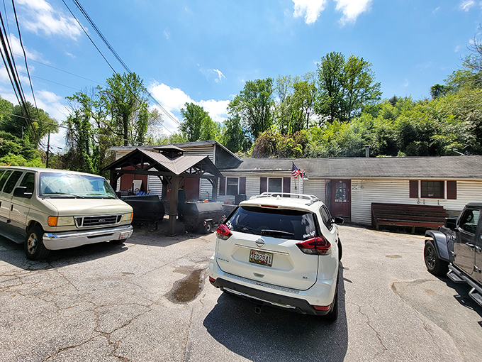 Jake's Grill in Cockeysville doesn't need fancy architecture to announce its greatness&mdash;the smoke wafting from that pit tells you everything you need to know.