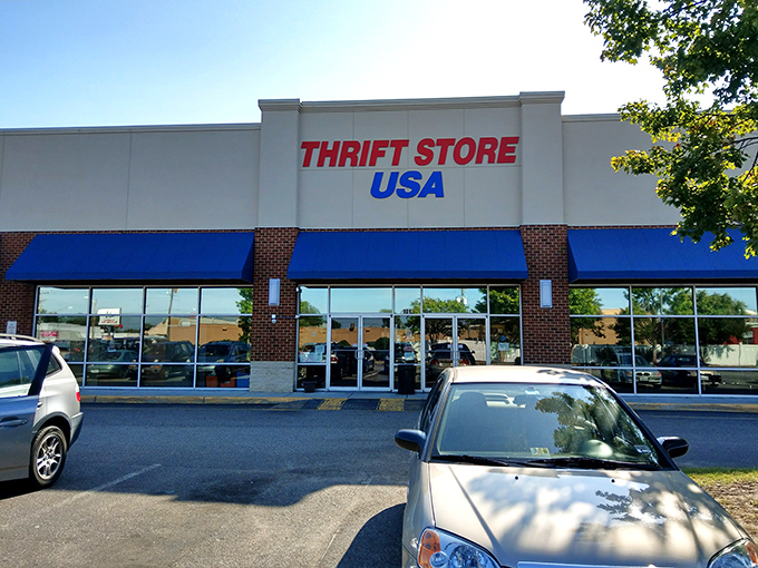 The unassuming exterior of Thrift Store USA belies the treasure trove within&mdash;like finding a Michelin-starred restaurant in a strip mall.