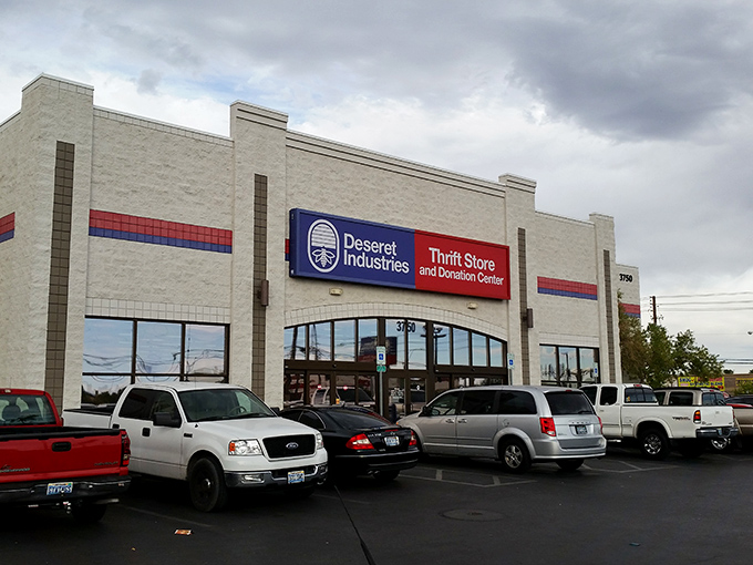 The unassuming exterior of Deseret Industries belies the treasure trove within&mdash;like finding a speakeasy, but for bargain hunters.