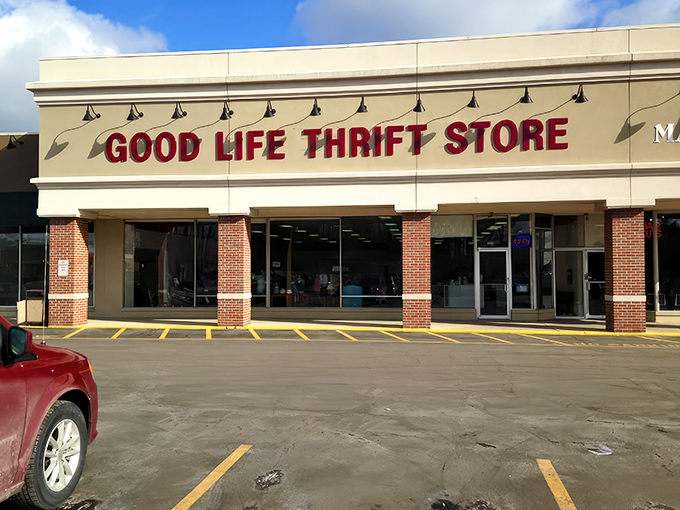 The unassuming exterior of Good Life Thrift Store in Hilliard hides a treasure trove within. Like finding a gourmet meal at a gas station, prepare to be pleasantly surprised.