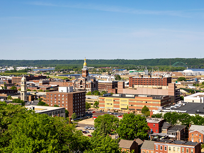 Dubuque's historic street isn't just preserved&mdash;it's alive! Brick buildings house modern businesses where locals actually shop, not museum pieces behind velvet ropes.