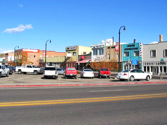 Downtown Elko's historic buildings tell stories of boom times and resilience, with the Art Gallery and Pioneer Hotel standing as colorful sentinels of the past.