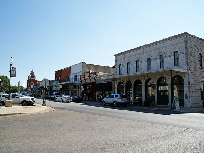 Granbury's historic downtown strip offers a taste of small-town Texas charm with limestone buildings that have witnessed generations of stories.