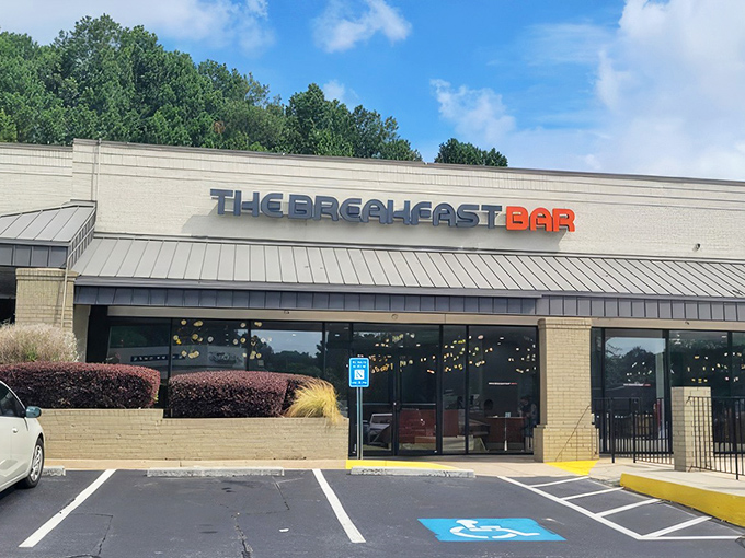 The Breakfast Bar's exterior promises what lies within&mdash;a morning sanctuary where pancakes and possibilities await equally hungry souls.