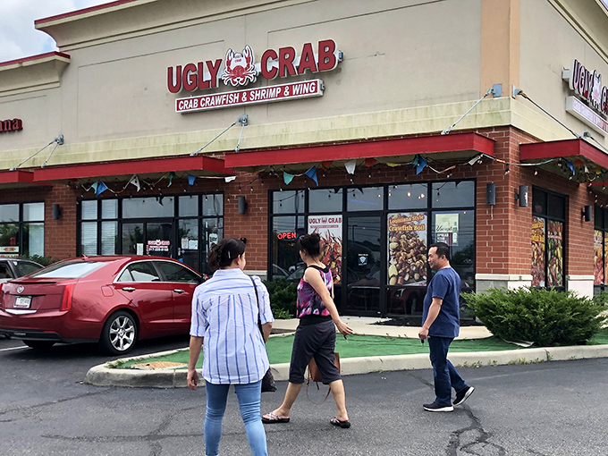 The unassuming storefront of Ugly Crab boldly announces its seafood mission &ndash; where flavor trumps vanity and Hoosiers find coastal treasures.