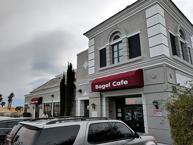 A slice of New York in the Nevada desert! The Bagel Cafe's unassuming exterior hides a world of deli delights within.