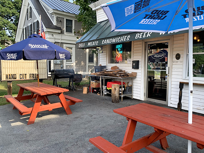 Welcome to sandwich paradise! The Little Store's charming exterior promises big flavors inside. It's like stumbling upon a culinary time capsule in the heart of Lebanon.