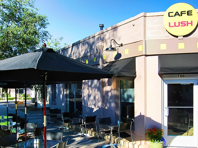 The unassuming corner building that houses Cafe Lush might not stop traffic, but locals know this modest exterior hides breakfast treasures worth setting alarms for.