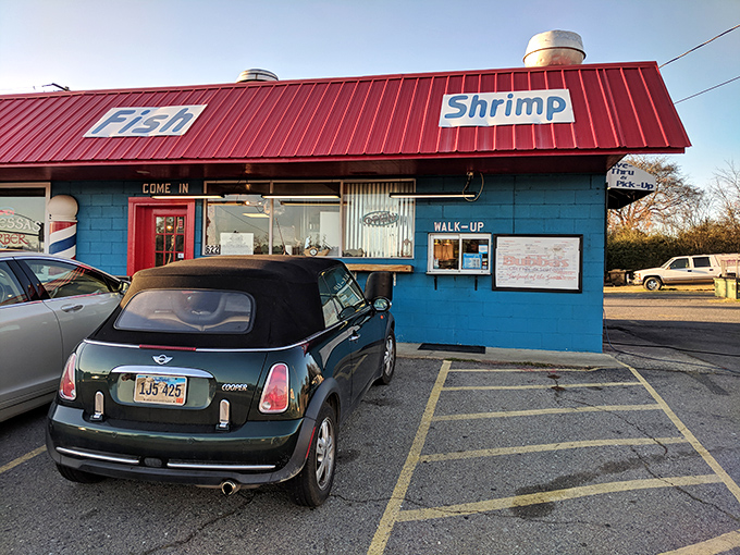 The bright red roof and bold "Fish" and "Shrimp" signs aren't subtle, but neither is the flavor waiting inside this Hot Springs treasure.