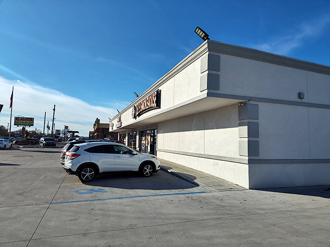 The unassuming exterior of A.B.'s Smokehouse proves once again that barbecue brilliance often hides in plain sight. No fancy frills needed when the meat speaks for itself.