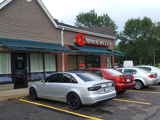 Strip mall treasure hunting at its finest! Q Fanatic's unassuming exterior houses flavor explosions that would make Guy Fieri need a new vocabulary.