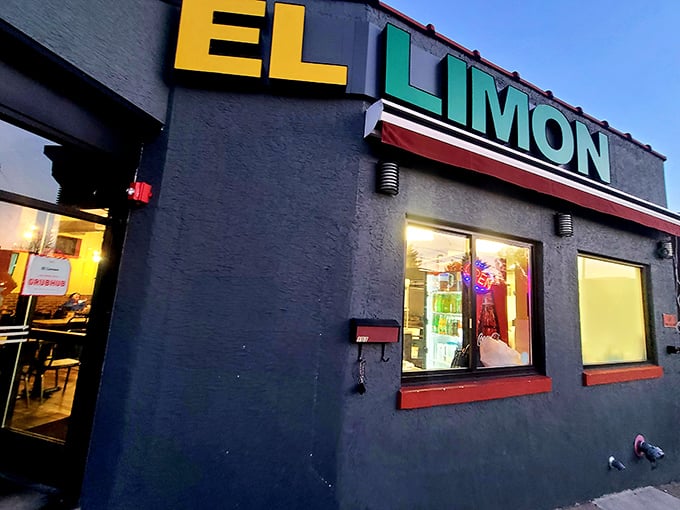 The unassuming exterior of El Limon might not stop traffic, but the bright yellow and green sign serves as a beacon for burrito enthusiasts across Pennsylvania.